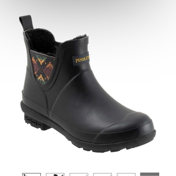 Pendleton | Shoes | Pendleton Ladies Fur Lined Black Aztec Pattern ...